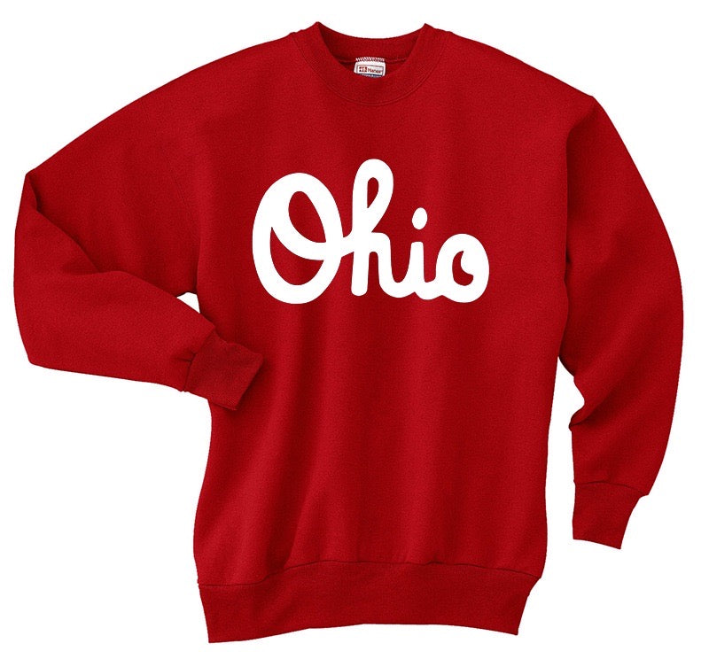 Script Ohio Crewneck Sweatshirt – Hometown Threads Ohio (Hebron)